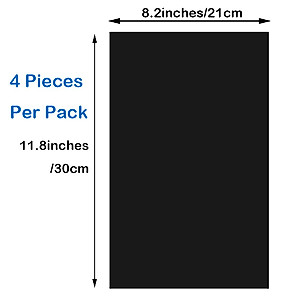 11.8x8.2 inches Light Dimming Stickers Adhesive Film Light Blocking Cover Filter for Electronics, Alarm Clock, Monitor, LED Light, LCD Panels, 4 Pieces