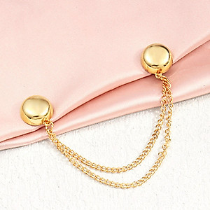 Powerful Hijab Magnets with Chain - Multi-Function Magnetic Clothing Clips | Magnetic Clothing Shawl Clips Clothing Accessories | Magnetic Clips for Women's Clothes and Hijab Decoration