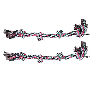 Zerodis Pet Bird Chew Cotton Rope Toys, Cotton Woven Rope Hammock Hanging on Parrot Cage, Parrots Biting Climbing Toys Cage Pendant Accessory