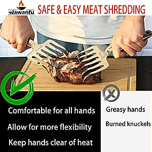 Meat Shredder Claws, Stainless Steel Meat Claws, Bear Claws for Shredding Meat, BBQ Claws For Handling, Lifting, Shredding Pork, Chicken, Pulled Pork Claw x2