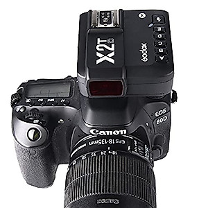 Godox X2T-C TTL Wireless Flash Trigger for Canon, 1/8000s HSS Bluetooth Connection Supports iOS/Android App Controller, TCM Function, 5 Separate Group Buttons, New Hotshoe Locking, New AF Assist Light