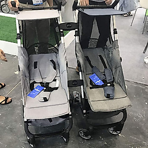 GEZICHTA 3pcs Twin Stroller Connector Adjustable Pushchair Connectors Accessories, Turns Two Single Strollers Into A Double Stroller for Baby Stroller