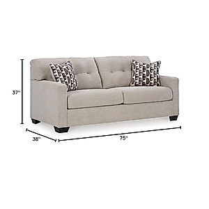 Signature Design by Ashley Mahoney Sofa Sleeper, Full Sofabed, 75"W x 38"D x 37"H, Beige
