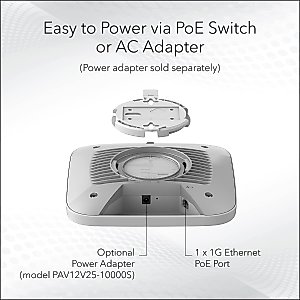 NETGEAR WiFi 6 Access Point (WAX214v2) - Dual Band PoE Access Point AX1800 Wireless Speed