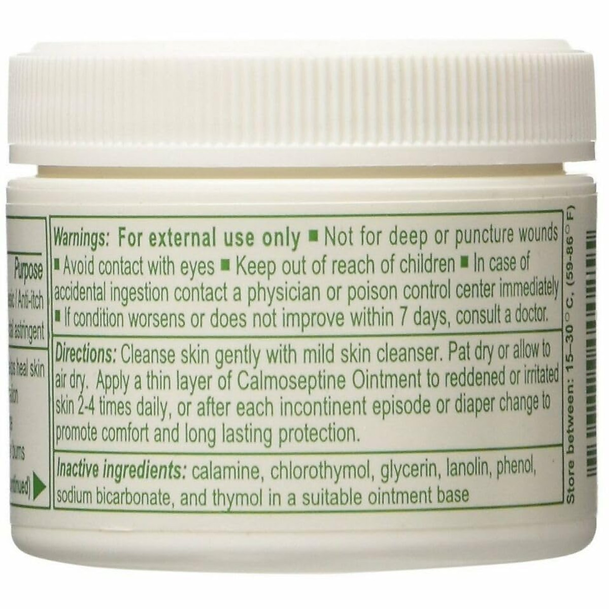 Calmoseptine Diaper Rash Ointment Jar - 2.5 Oz by Calmoseptine