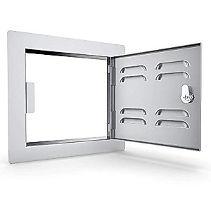SUNSTONE C-VSDR12 Classic Series Flush Style Access, Untility, Grill Door, Stainless stel
