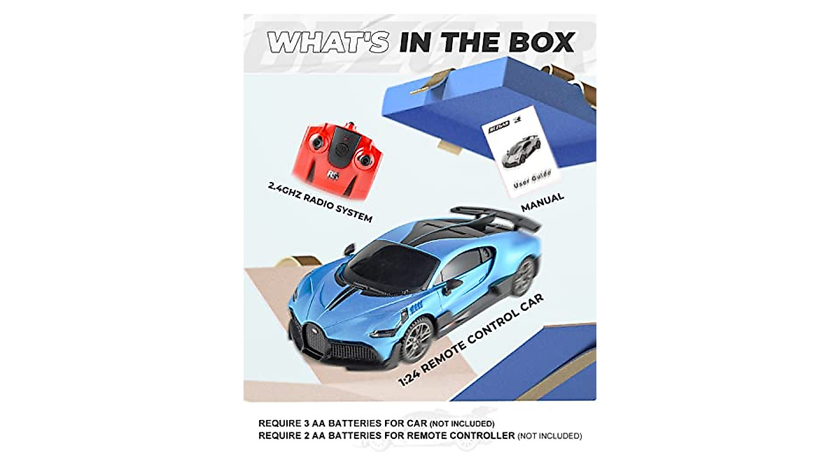 BEZGAR Bugatti RC Car for Kids & Adults - Official Licensed Model