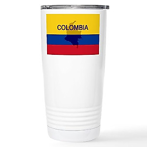 CafePress Colombian Flag Extra Stainless Steel Travel Mug 20 oz. Insulated Stainless Steel Coffee Tumbler