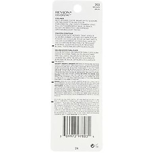 Revlon ColorStay Eyeliner Pencil, Brown [203], 0.01 oz (Pack of 2)