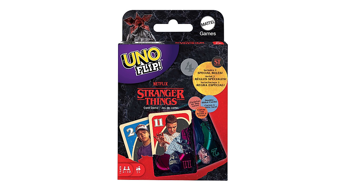 UNO Flip! Stranger Things Card Game - Double-Sided Fun