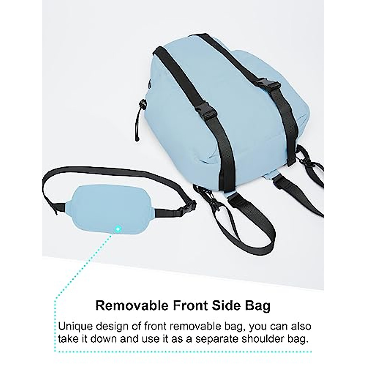 THE GYM PEOPLE Lightweight Mini Backpacks Womens Waterproof Travel Daypack Small Cute Crossbody Sling Bags