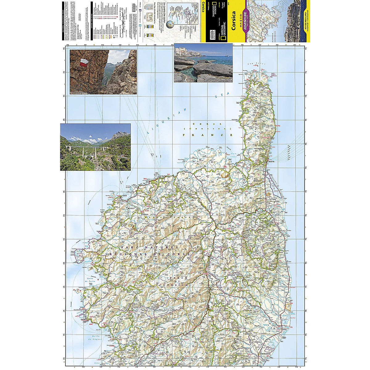 Corsica Map [France] (National Geographic Adventure Map, 3315)