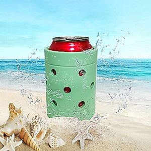 Ceyunsal Drink Cans Holder Charm Accessories Compatible with Bogg Bags Keep Water Bottles and Sunscreens Handy with Your Tote Bag Black (Green)