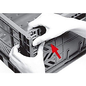 AYKASA Collapsible Storage Bin Container Basket Tote, Folding Basket Crate Container : Storage, Kitchen, Houseware Utility Basket Tote Crate - Mini-Box (Blue)