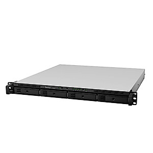 Synology RackStation RS820+ Compact Rack Mount NAS Server Bundle with Rail Kit, Intel Atom C3538 Quad-Core, 18GB DDR4 Synology RAM, 32TB SATA HDD, Synology DSM Software