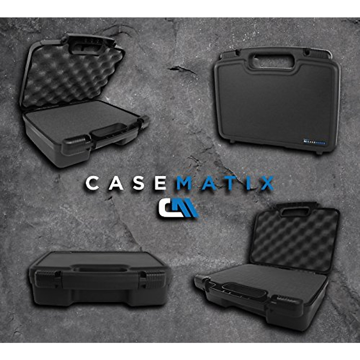 CASEMATIX Pico Mini Projector Case Compatible with LG CineBeam PF50KA, PH30JG, PF50, PH30, PH150G, PH550 and Other Pico Projectors and Accessories - Hard Shell Outer and Customizable Foam, Case Only