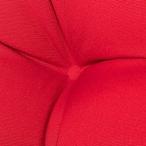 ARTPLAN Outdoor Cushions of Adirondack Chair with High Back Wicker Tufted Pillow for Outdoor Furniture Set of 1, 44"X21"X4", Red