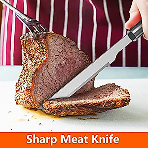 Griddle Accessories, 37 PCS Stainless Steel Grilling Kit, Flat Top Grill Accessories for Blackstone and Camp Chef, Barbecue Utensil Gift with Basting Cover, Thermometer, Meat Injector & Meat Claws