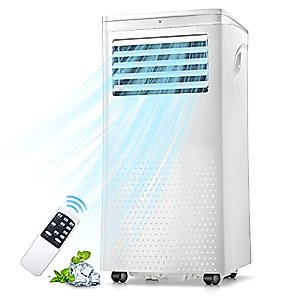 Joy Pebble Portable Air Conditioner,10000BTU Portable AC Unit for Room Cools up to 450 sq.ft, 3 In 1 Air Conditioner with Cool,Fan and Dehumidifier, Remote Control&24Hour Timer