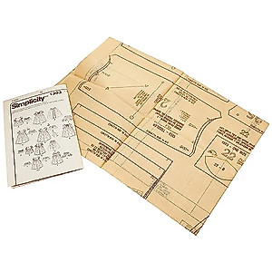 CSS Industries, Inc. Simplicity 1303 Girl's Halloween Costume Princess Dress Sewing Pattern, Sizes 1/2-2, Blue, Yellow, Green, Purple, Orange