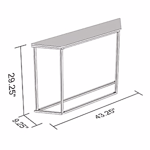 Safdie Console Table - Sturdy Mondern Console Tables for Entryway - Easy to Assemble - Narrow Entrance Table, Sofa Table, Entry Table, Hallway Table - Elegant & Modern, Behind Couch Table