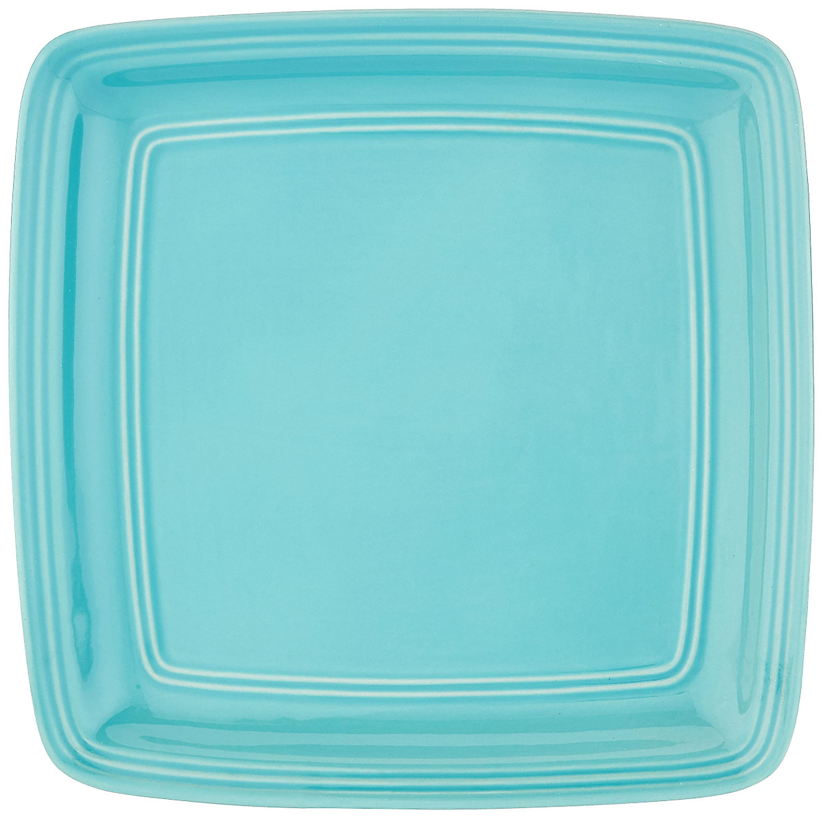 American Atelier Square Dinnerware Sets | Turquoise Green Kitchen Plates, Bowls, and Mugs | 16 Piece Stoneware Madelyn Collection | Dishwasher & Microwave Safe | Service for 4