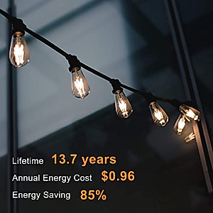 TJOY 12 Pack Vintage 8W ST58 LED Edison Light Bulbs 60W Equivalent, 800Lumens, 2700K Warm White, Dimmable, E26 Base LED Filament Bulbs, CRI80+, Antique Glass Style for Home, Bedroom, Office, Farmhouse