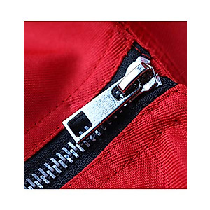 Angelaicos Unisex Red Jumpsuits Mask Halloween Party Costume Full Set (M)