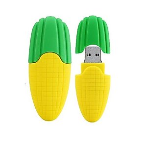 2.0 Corn on The Cob Vegetable 16GB USB External Hard Drive Flash Thumb Drive Storage Device Cute Novelty Memory Stick U Disk Cartoon Food