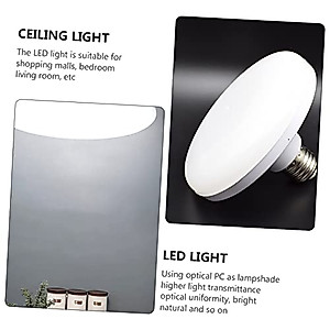 OSALADI 1Pc LED Flying Saucer Light Ceiling Chandelier Round Chandelier Ceiling Flush Mount Light Fixture Flat Lighting Fixture Hanging Lamp Lantern Retro Single Light Round Ceiling Lamp