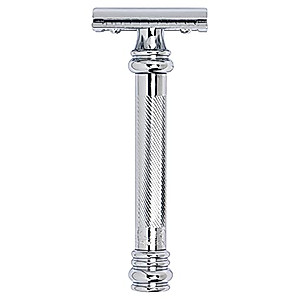 Merkur Heavy Duty Long Barber Pole Safety Razor, Chrome