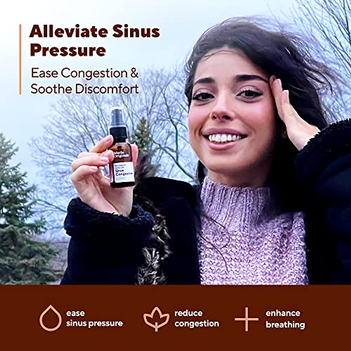 Breathe Blend Essential Oil Sinus Spray | Best Therapeutic Grade Essential Oils for Sleep, Stress, Congestion Relief | Peppermint, Eucalyptus, Rosemary, Clove, Olive, Cajeput, Mint | Aromatherapy Oils
