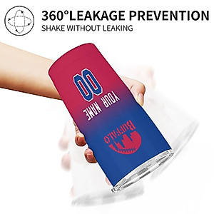 Custom Car Tumbler,Tumblers Stainless Steel 20.8oz,Personalized Football Cup,Sports Travel Coffee Mug,Customized Presents Gifts for Mother's Day Friends Fan Players Coach Lovers,Custom Number and Name