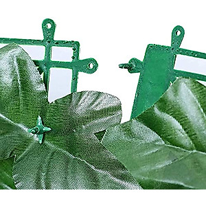 Expandable Faux Privacy Fence Artificial Ivy Fence Artificial Hedges Panels Roll | Trellis with Artificial Leaves Garden Privacy Screens Decorative Fences for Garden Balcony Outdoor (Size : 1×2m)