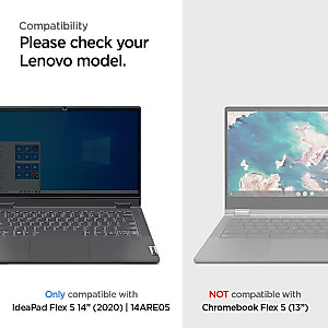 Tempered Glass Screen Protector [GlasTR Slim] Designed for Lenovo Idea Pad Flex 5-14 inch (81X20005US) [9H Hardness Tempered Glass]