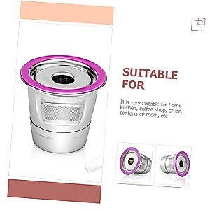 OSALADI Coffee Capsule Cup Espresso Shot Tea Diffuser Coffee Accessory Coffee Filter Espresso Machine Accessories Portable Water Filter Coffee Filter Cup Stainless Steel