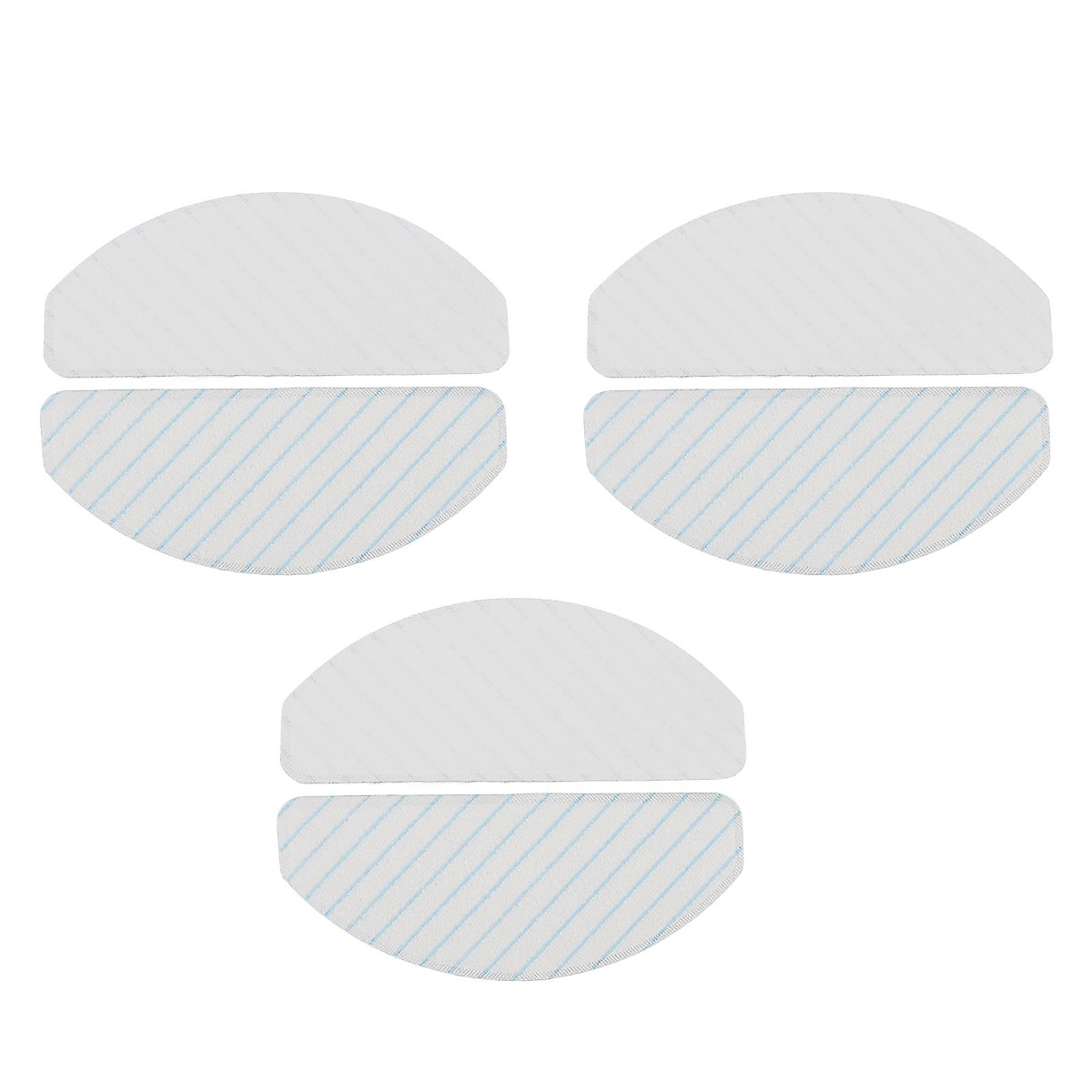 Fdit 6 Pcs Mop Cloth Pads Replacement for Yeedi Vac 2pro Vacuum Cleaner Washable Reusable Mop Cloth Pads Replacement Parts Sweeper Accessories