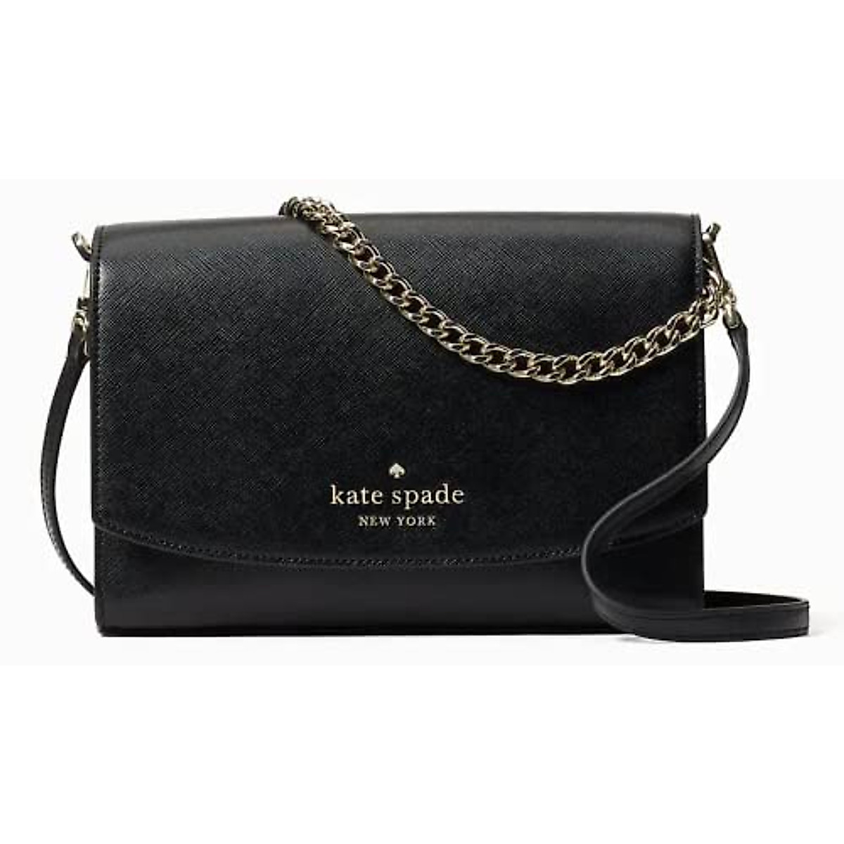 Kate Spade Carson Convertible Crossbody Handbag With Card Case (Black)