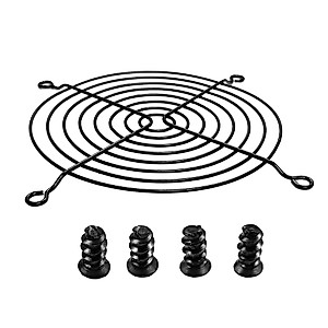 120mm Black Finger Grills (4 Pack)