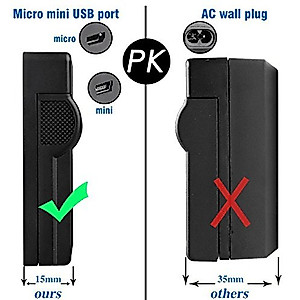 Sunny-room Micro USB Camera Battery Charger for Polaroid BLi-286 and Polaroid t1031, t1035, t1234, t1235 Digital Camera; 4.2V DC Output