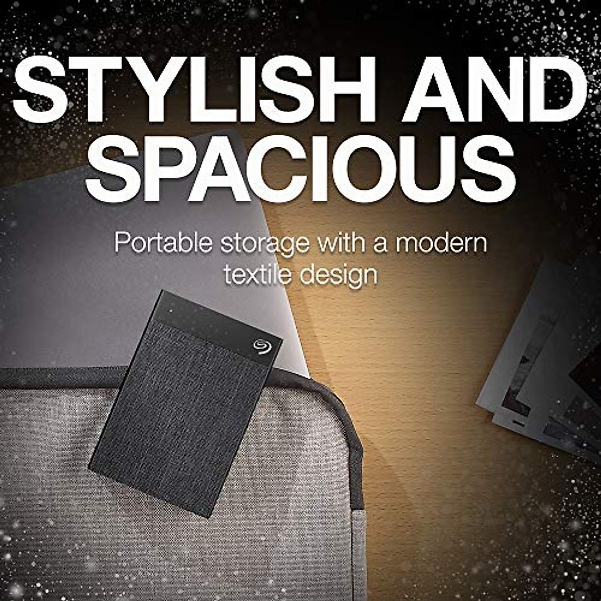 Seagate Ultra Touch HDD 2TB External Hard Drive – Black USB-C USB 3.0, 1yr Mylio Create, 4 month Adobe Creative Cloud Photography plan and Rescue Services (STHH2000400)