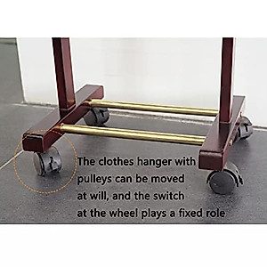 FOLREORP Suit Valet Stand Freestanding with Wheels with Top Tray Wardrobe Valet Contour Hanger Trouser Shoe Rack Tie & Belt Stand Organizer Easy to Assemble for Both Living Room and Bed Room…