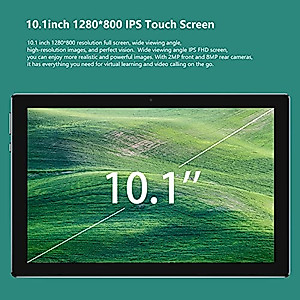 2 in 1 Tablet 10 Inch, Android 11.0 Tablet with Keyboard Case, 4GB+64GB ROM/512GB Computer Tablets, Quad Core, HD Touch Screen, Dual Carema, Games, Wi-Fi，BT, Google GMS Certified Tablet PC