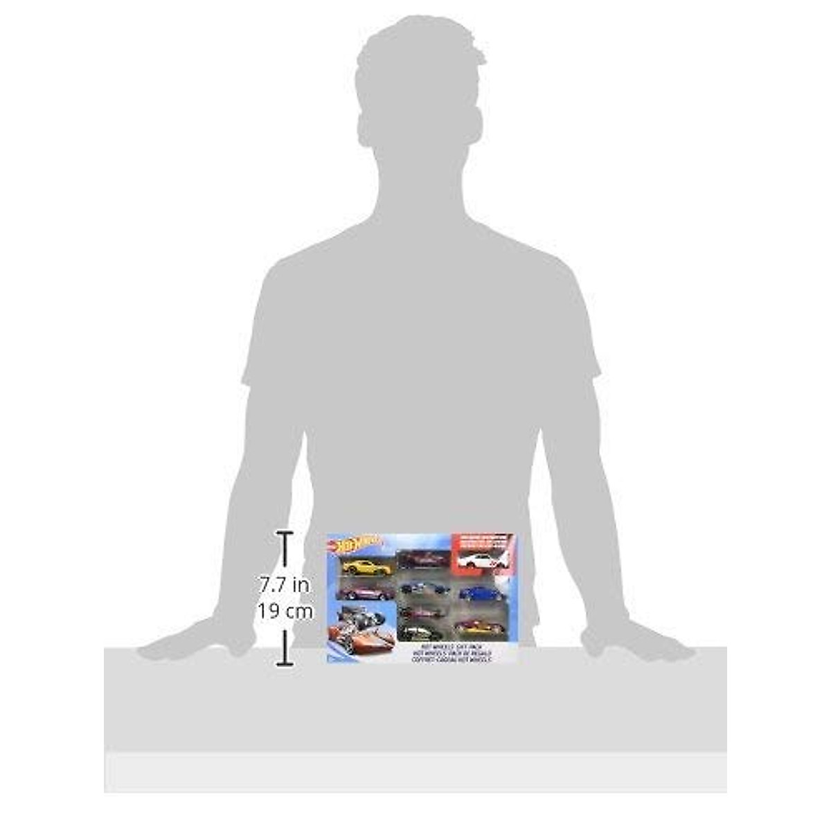 Hot Wheels Toy Cars or Trucks 9-Pack, Set of 9 Vehicles in 1:64 Scale, Including 1 Exclusive, for Kids & Collectors (Styles May Vary)