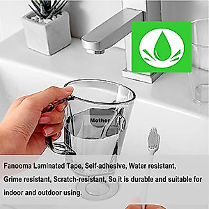 Fanooma TZe-131 TZ-131 TZe131 Tapes Replacement for Brother P-Touch Laminated Labeling Tape 12mm 0.47, for PTH110 PTD200 PTD210 PTD400AD PTD600, 5Pcs TZ131 Black on Clear