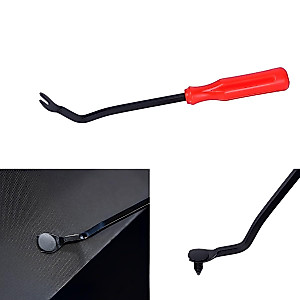 zipelo 100 Pcs Car Bumper Retainer Clips, Nylon Fender Clip with Fastener Remover Tool, Splash Shield Screws, Auto Push Retainer Rivets for Fender Door Trim Panel, Replacement OEM Number 90467-07201