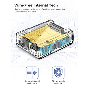 V Mount Battery, 70wh 4600mAh Moman Power 70 V-Lock Battery 14.4V with D-TAP USB-C Outputs for BMPCC 4k 6k Camcorders Cameras LED Lights, V-Mount-Battery-Dtap-Mini