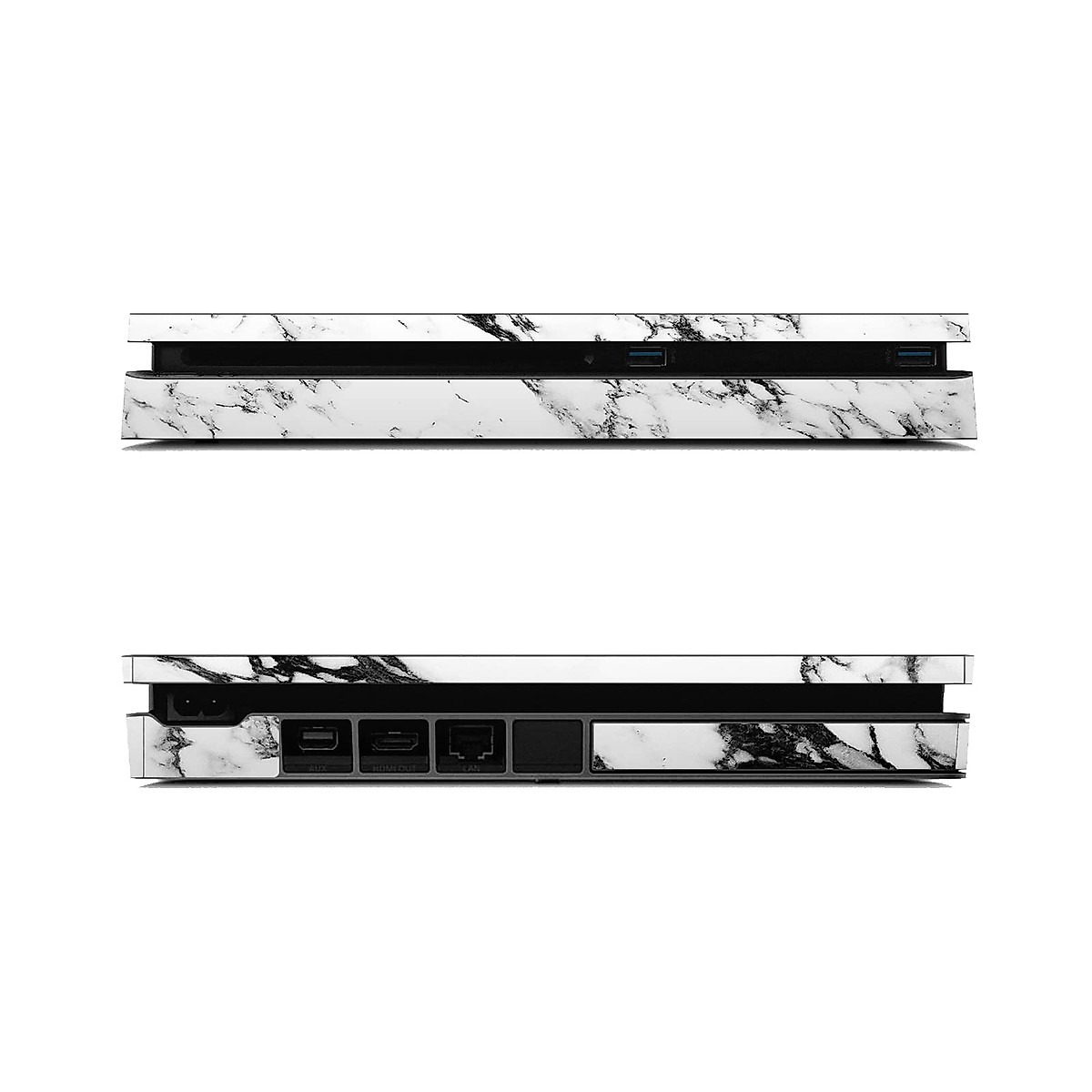 Head Case Designs Officially Licensed Juventus Football Club White Marble Art Vinyl Sticker Gaming Skin Decal Cover Compatible With Sony PlayStation 4 PS4 Slim Console and DualShock 4 Controller