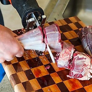 AxPower 5 Pack Stainless Steel Reciprocating Saw Blades Sawzall Blades for Frozen Meat Bone Food Cutting Beef Turkey