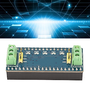 Yoidesu Expansion Board, for Pico 2CH RS232 Dual Channel UART Interface Easy Conversion for Raspberry Pi for Pico Mainboard RS232 Expansion Board